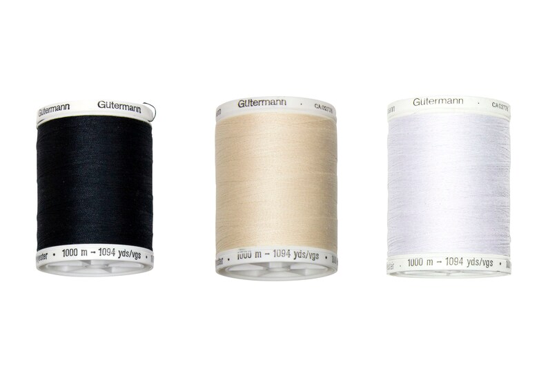 Gutermann Thread Sew All Polyester Thread 1094 Yards Black - Etsy