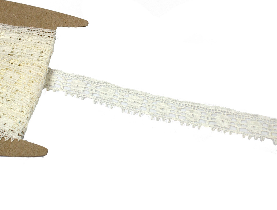 Vintage Lace Ivory Square Pattern With Looped Edge 5/8 - Etsy