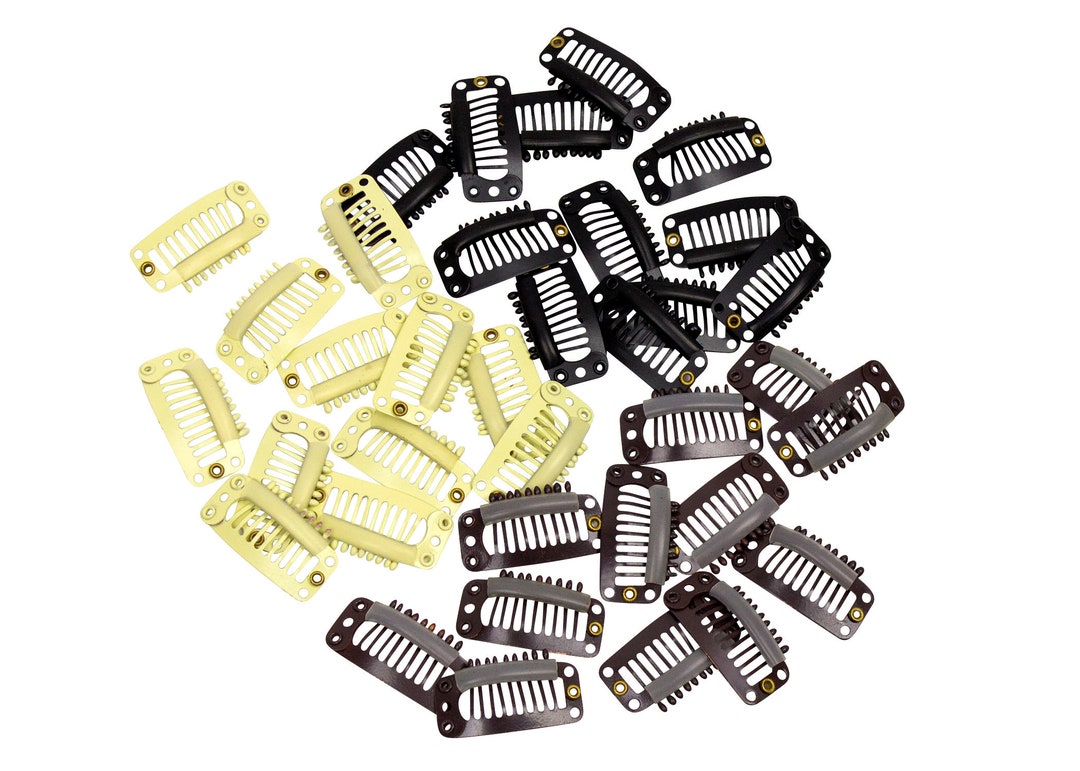 Snap Comb Hair Clips for Veil, Hair Extensions 32mm - 12 Pieces - Etsy