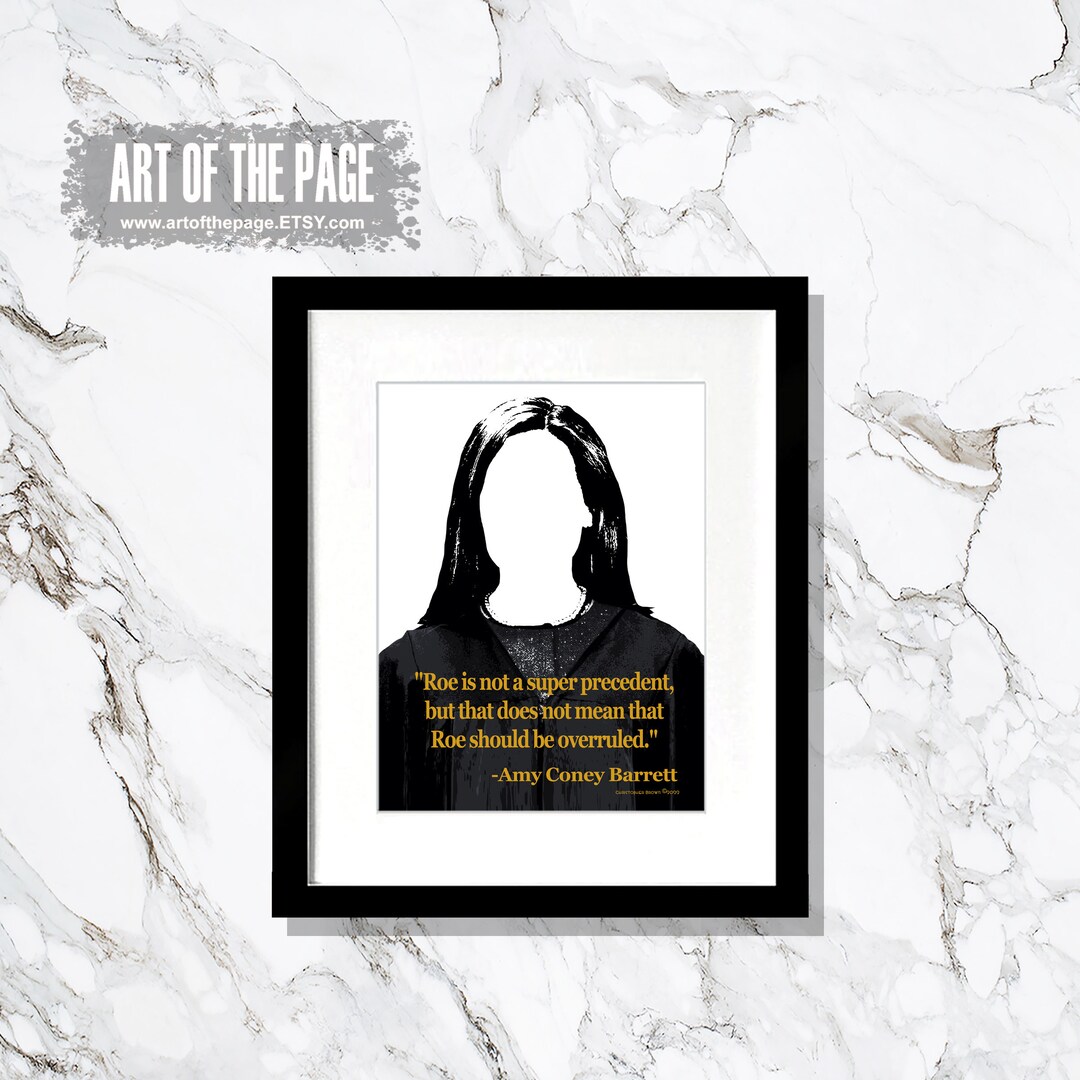 Lawyer Gift, "amy Coney Barrett Print 2", Amy Coney Barrett Quote ...