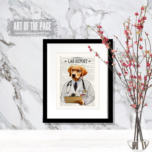 Doctor Dog Print lab Report 8.5 X 11 | Etsy