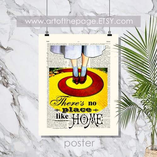 There's No Place Like Home Dorothy the Wizard of Oz - Etsy