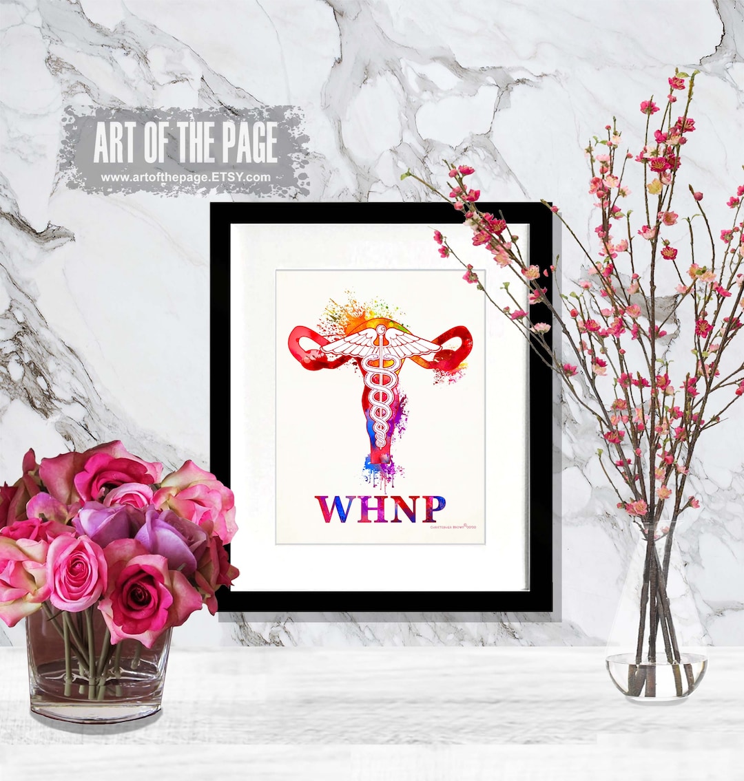 WHNP Gift, "women's Health Nurse Practitioner - 02 (WHNP) - Watercolor ...