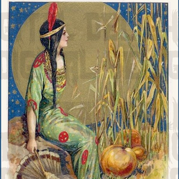 Indian Maiden - Etsy