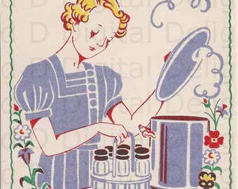 Hand tinted postcard | Etsy