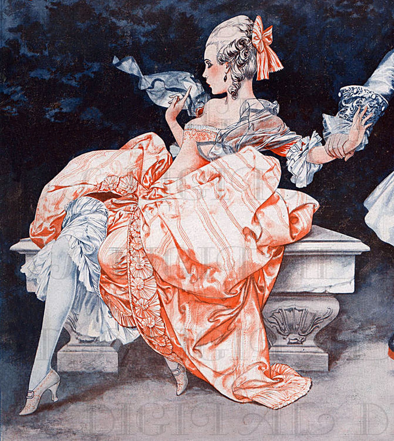 Sexy Marie Antoinette Vintage Illustration. Art Deco Vintage | Etsy Sexy Marie Antoinette Vintage Illustration. Art Deco Vintage | Etsy