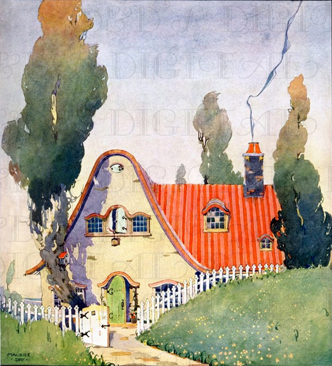 Best Red Roofed Cottage. Cosy Lovely COTTAGE. VINTAGE 1920s ...