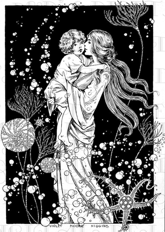 Black And White Fairy Tale Illustrations