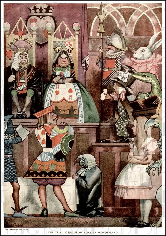 Alice In Wonderland Book Illustrations Queen