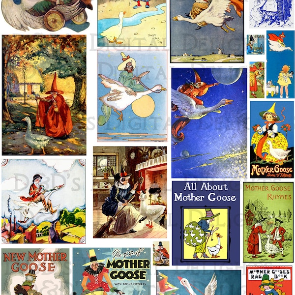 Mother Goose Prints - Etsy