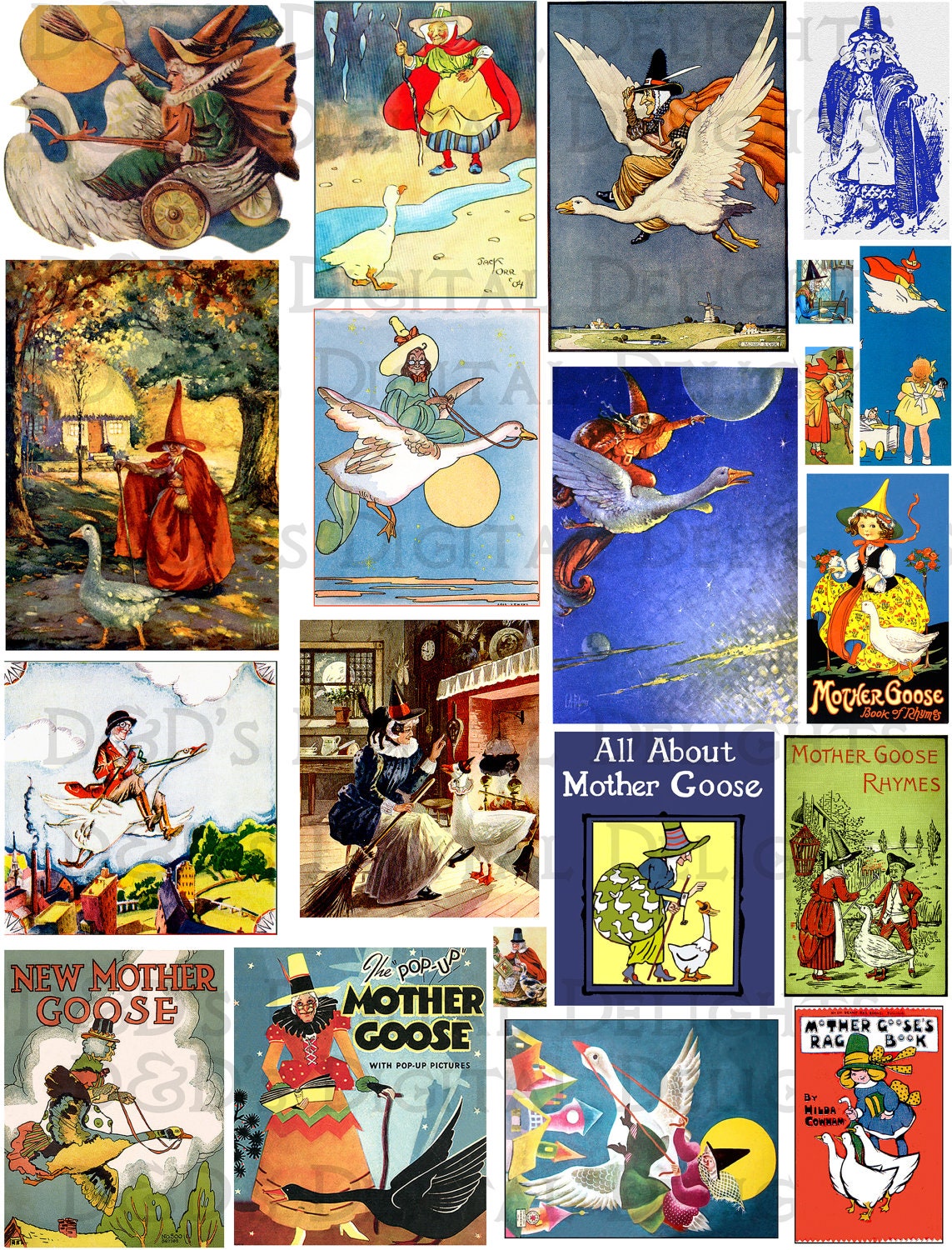 Mother Goose Clip Art