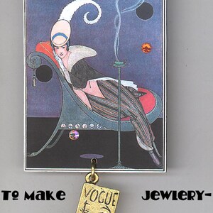 Starry Starry Night. Art Deco Flappers Postcard. VINTAGE Digital ...