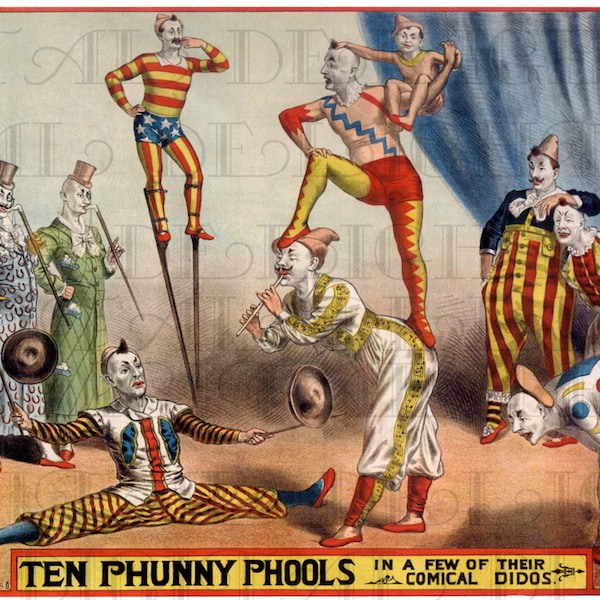 Antique Clowns - Etsy