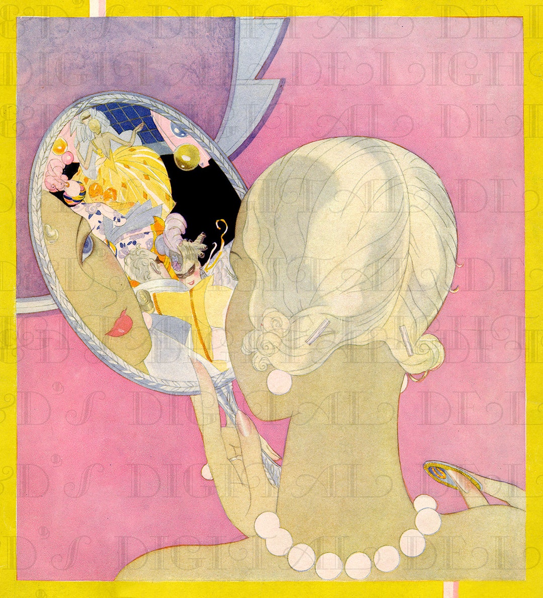 FLAPPER Sees a Party! Vintage Art Deco Digital 1920s Jazz Age ...