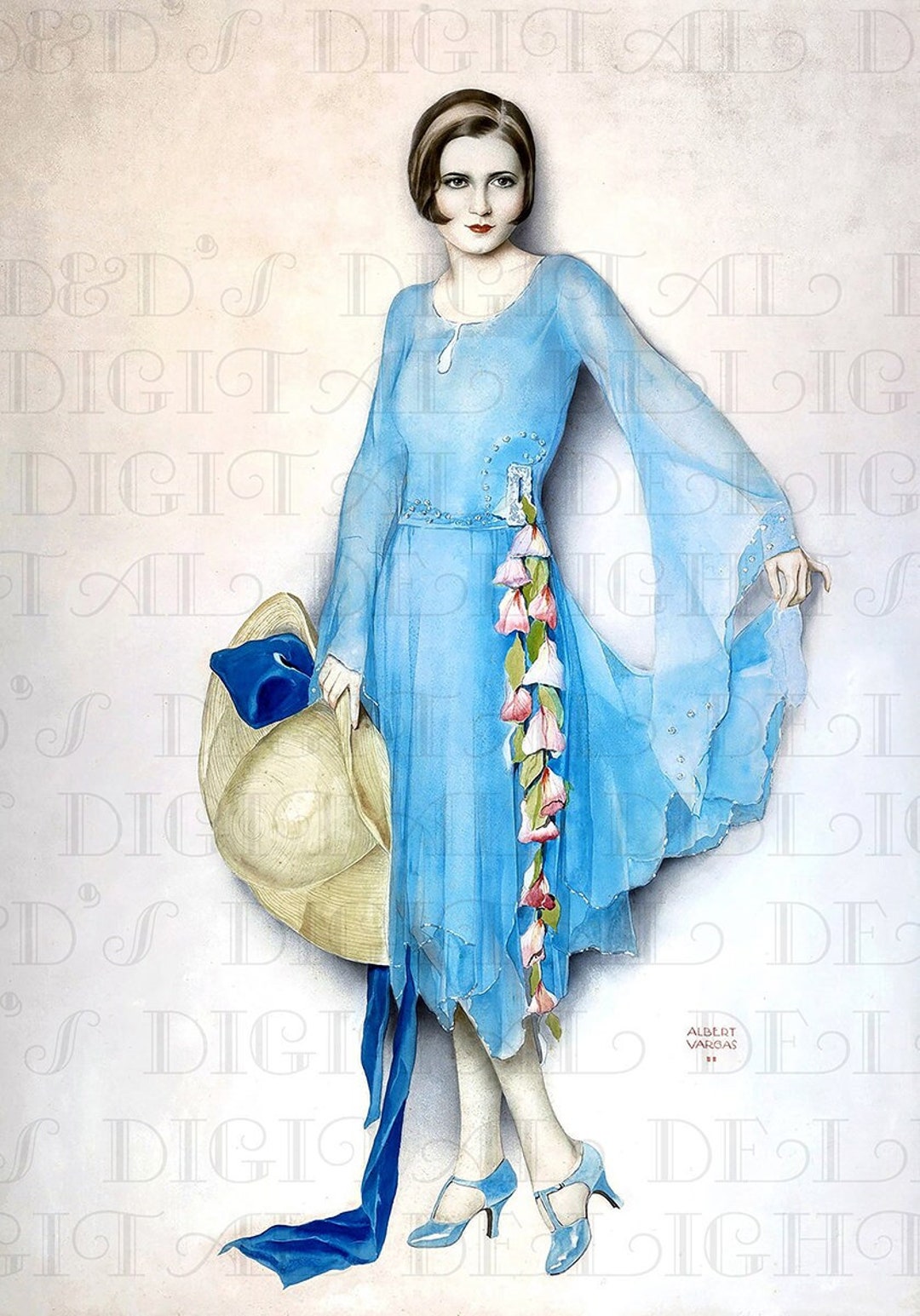 Elegant Superlative Vargas Art Deco VINTAGE FLAPPER Printable Image ...