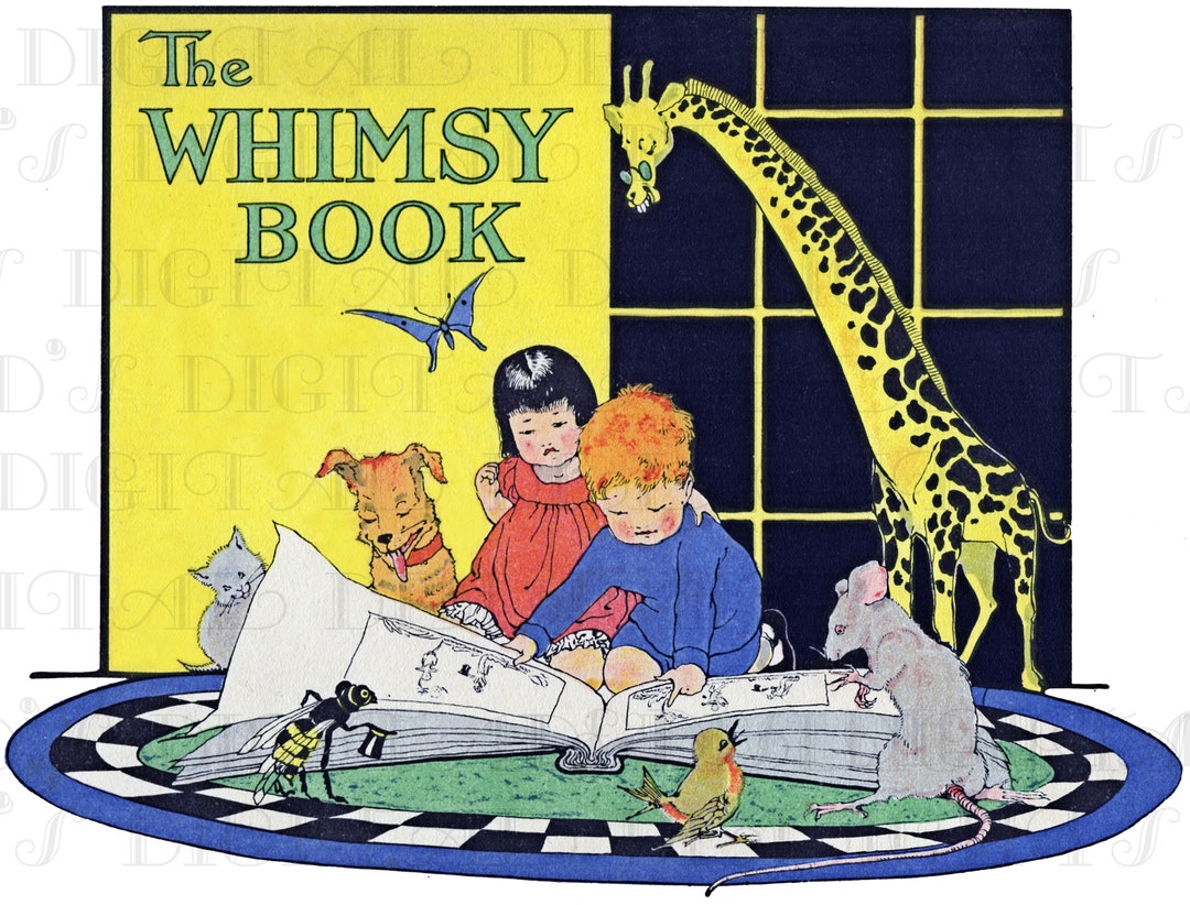 The WHIMSY Book Children Reading. Story Book VINTAGE - Etsy