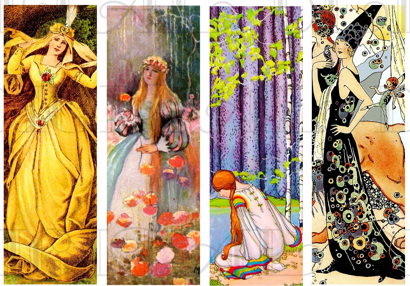 STUNNING Princess Vintage Illustration Collage. Digital | Etsy