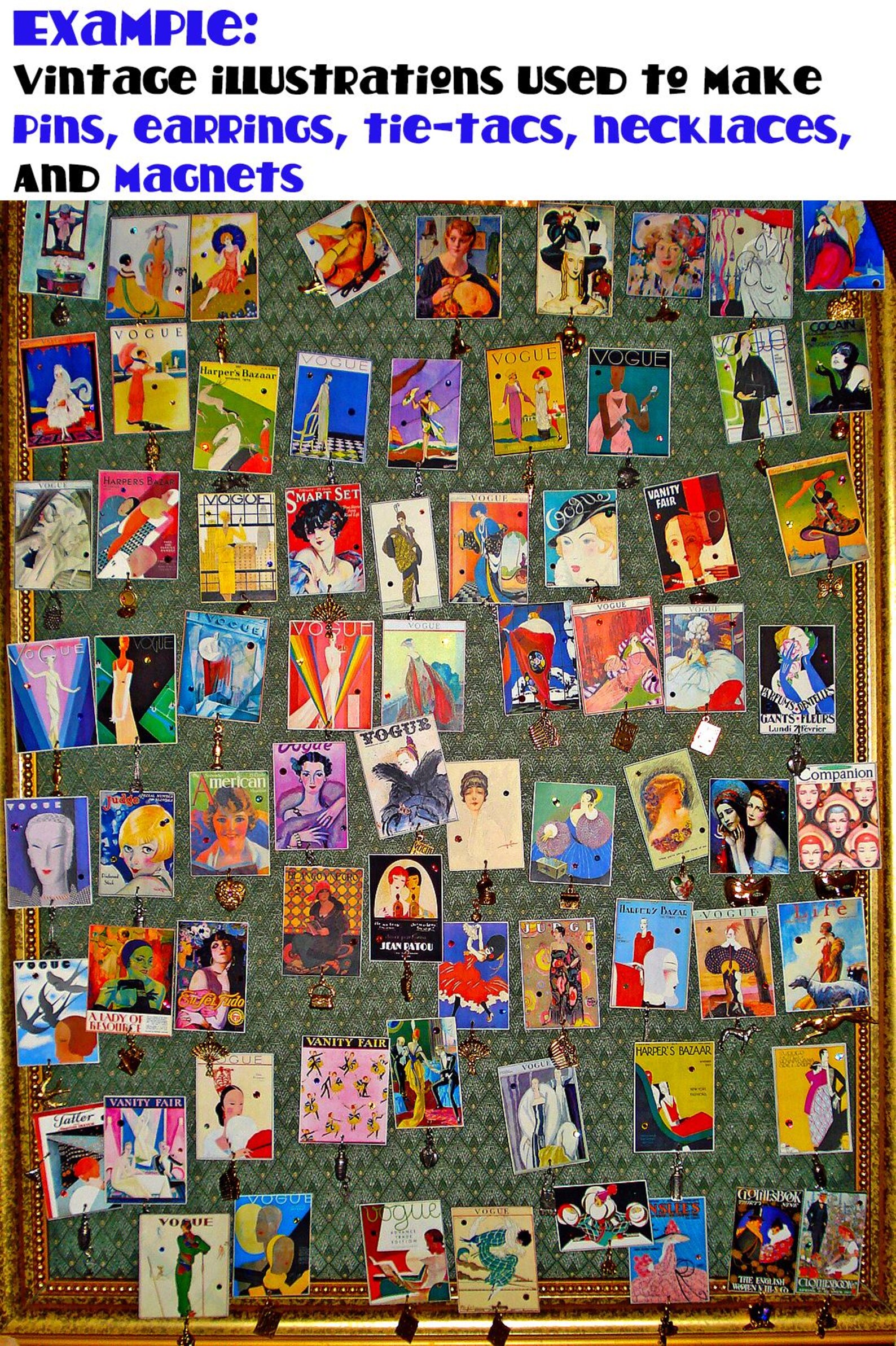 STUNNING Art Deco Fall Flappers as LEAVES! Vintage Autumn Illustration ...