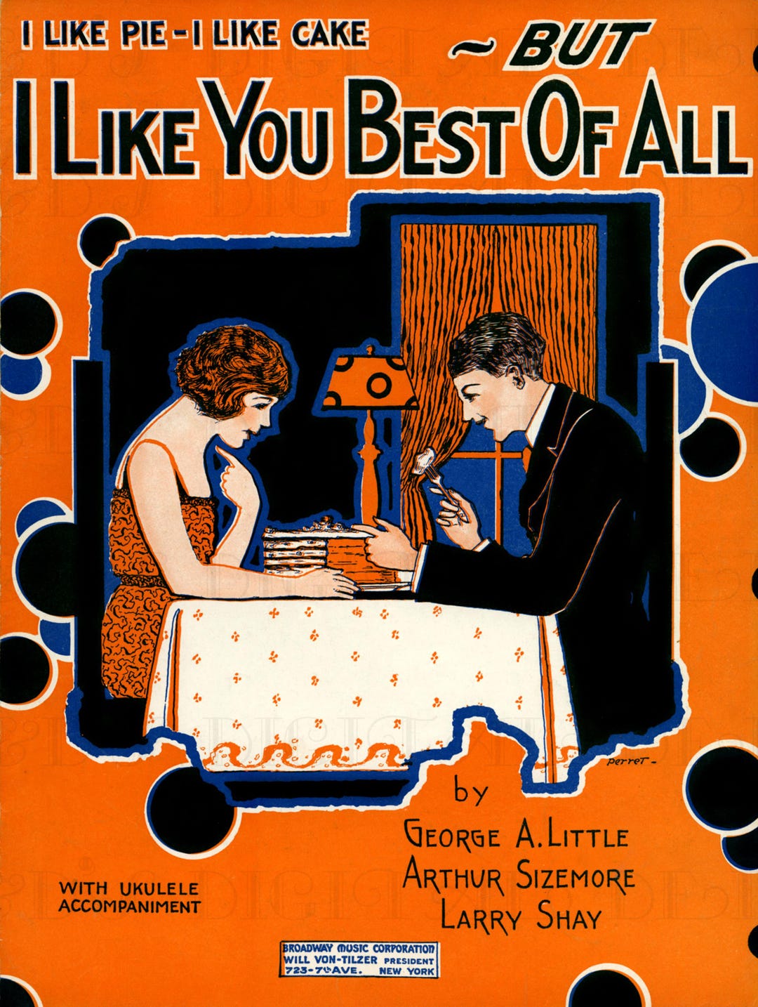 I Like Pie, I Like Cake, I Like YOU! Art Deco Vintage Sheet Music ...