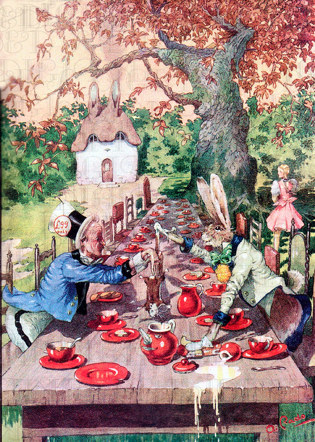 March Hare Home! Mad HATTER Tea Party. Alice in Wonderland Digital ...