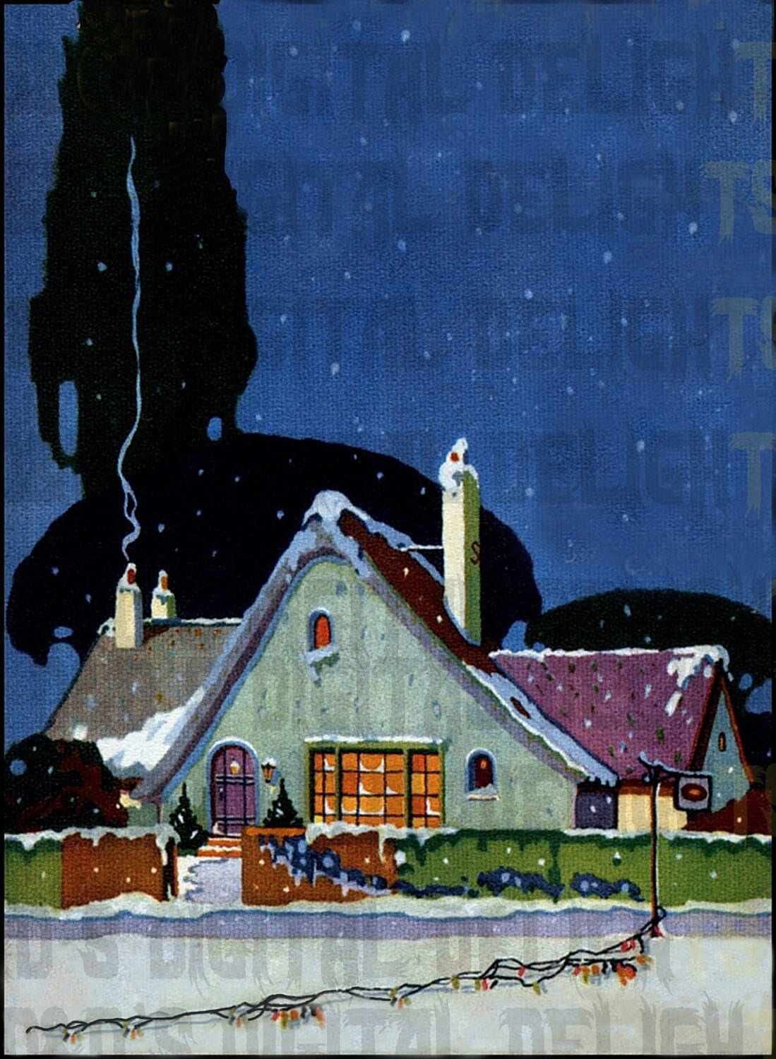 Storybook Cottage Drawing