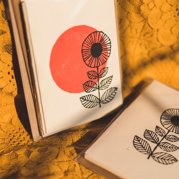 Block Print Cards - Etsy