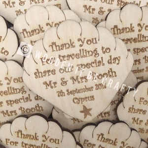 Personalised Laser Engraved Sea Shell clam Wedding Favour / - Etsy