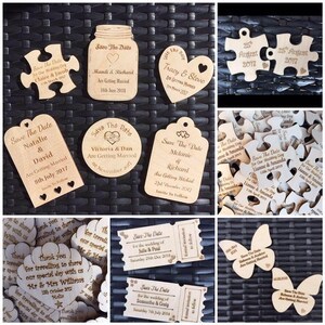 Personalised Laser Engraved Sea Shell clam Wedding Favour / - Etsy