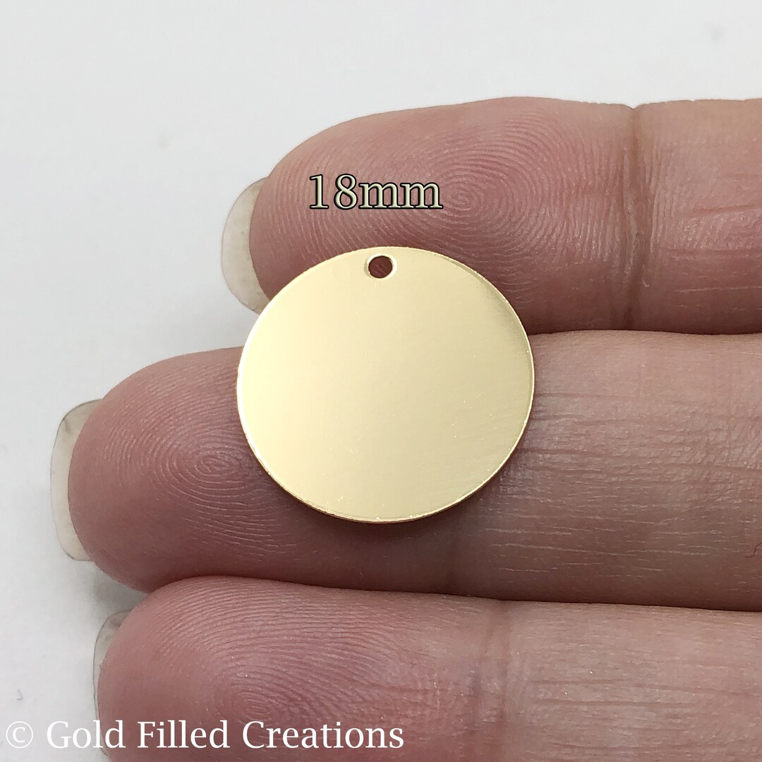 Gold Filled Stamping Blanks Round Disc Bulk , 1 5 15 Pcs 20%off , Gold ...