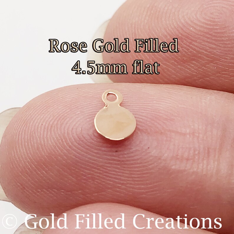 Rose Gold Filled Round Disc Tiny Stamping Blanks Bulk , 20 100 300pcs ...