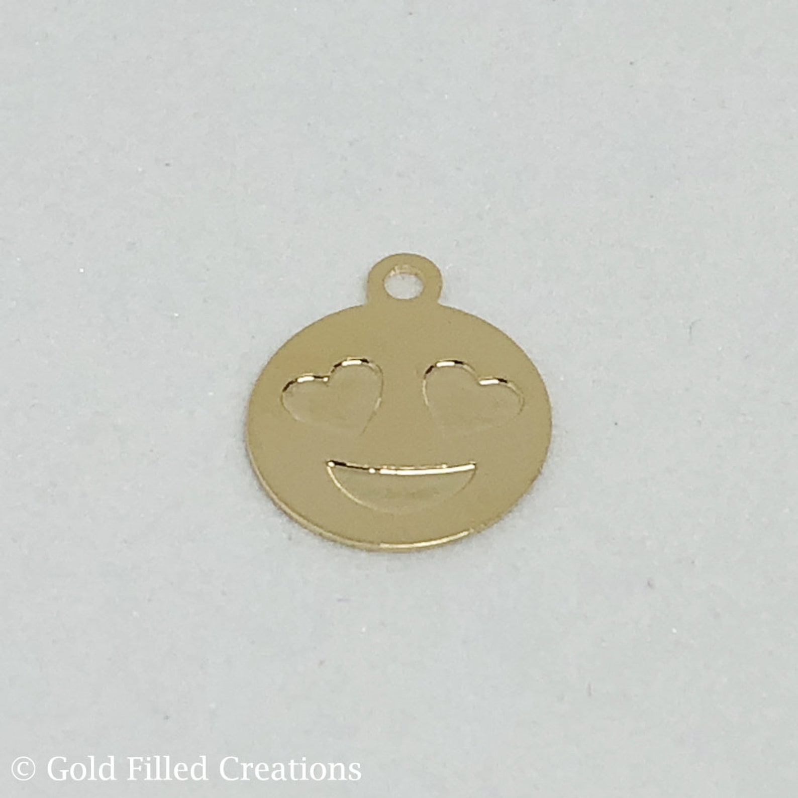 Gold Filled Emoji Charms Bulk , 5 15 50 Pieces 20% OFF, Gold Emoticon ...