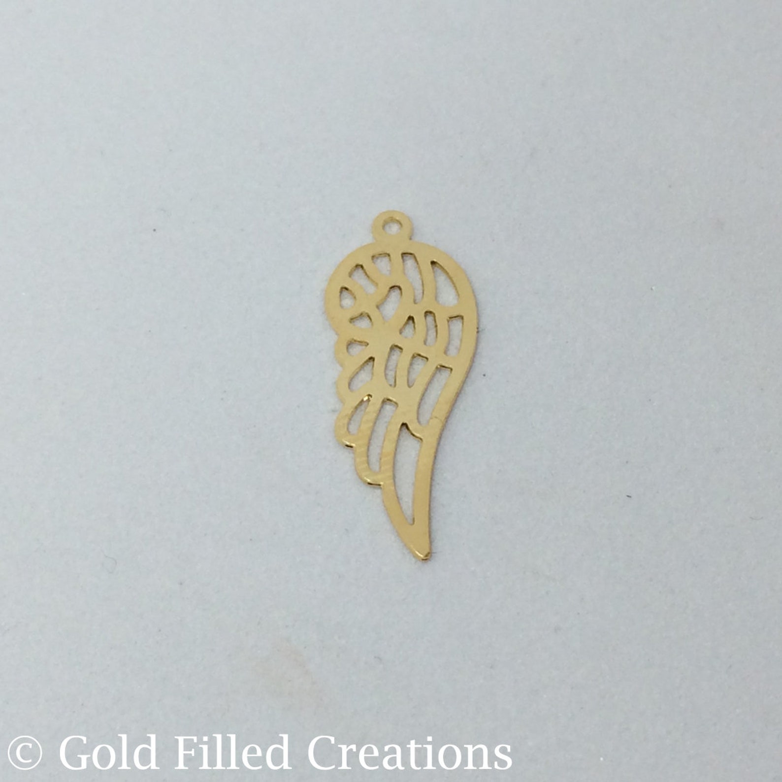 Gold Filled Wing Pendant Bulk , 5 15 50 150pcs 30%OFF, Gold Angel Wings ...