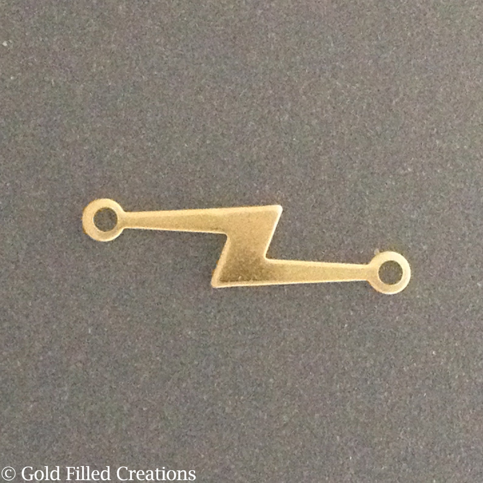 Gold Filled Lightning Bolt Connectors Charms Bulk , 20 100 250 Pcs 25 ...