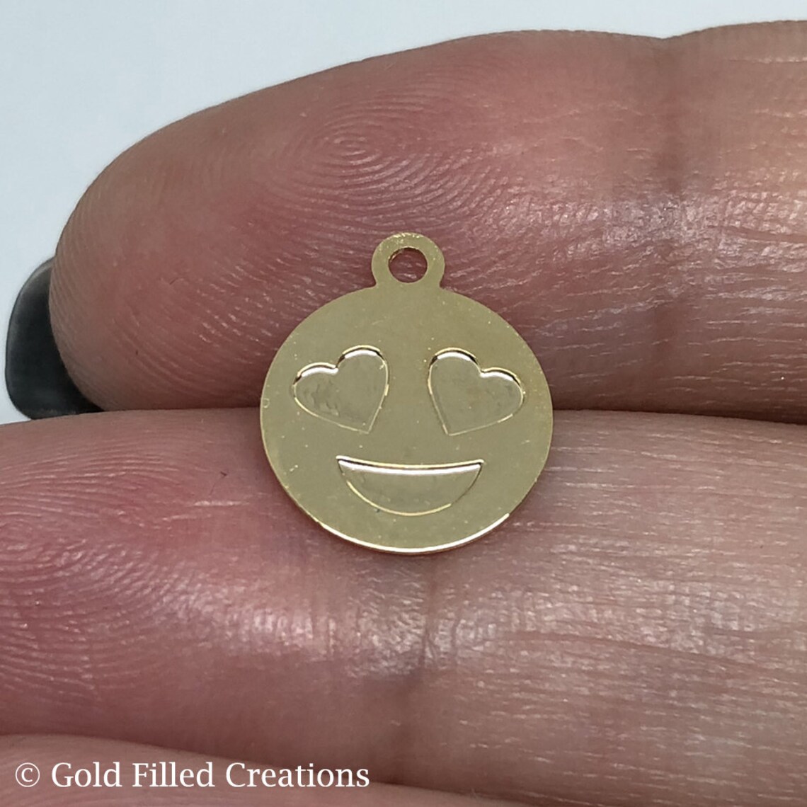 Gold Filled Emoji Charms Bulk 5 15 50 Pieces 20% OFF Gold | Etsy