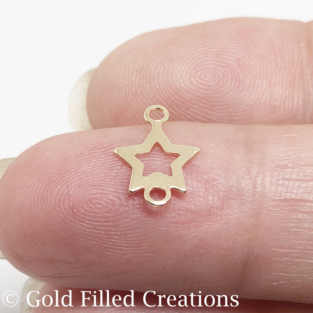 Gold Filled Star Connectors Links Bulk , 10 50 150 Pcs 30%OFF , Gold ...