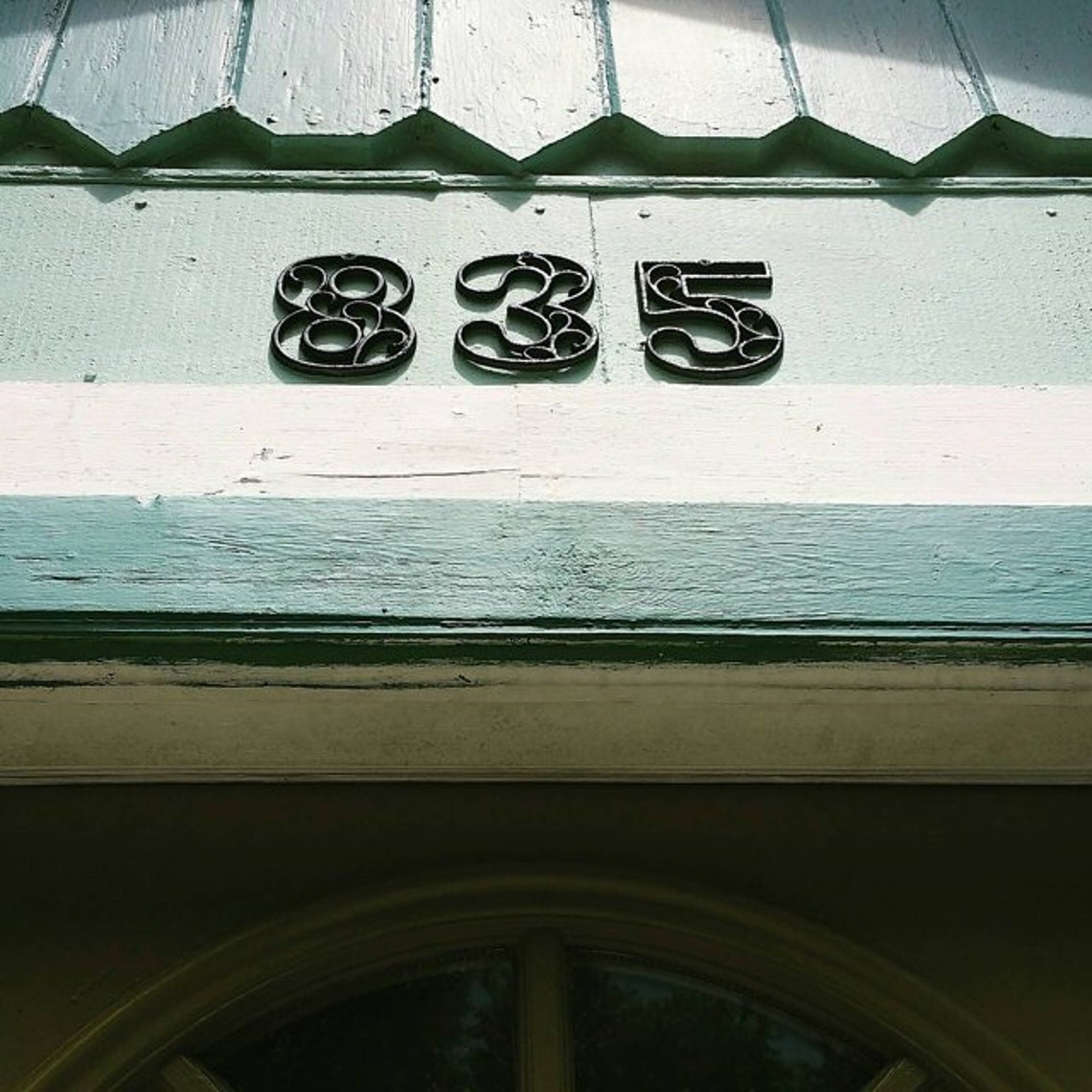 Metal House Numbers Cast Iron Wall Metallic Brass/gold Hangers | Etsy