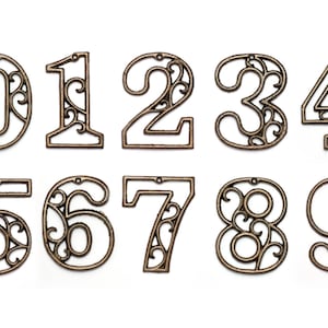 Rustic Cast Iron House Numbers Aged Brass 4.5 Inches - Etsy
