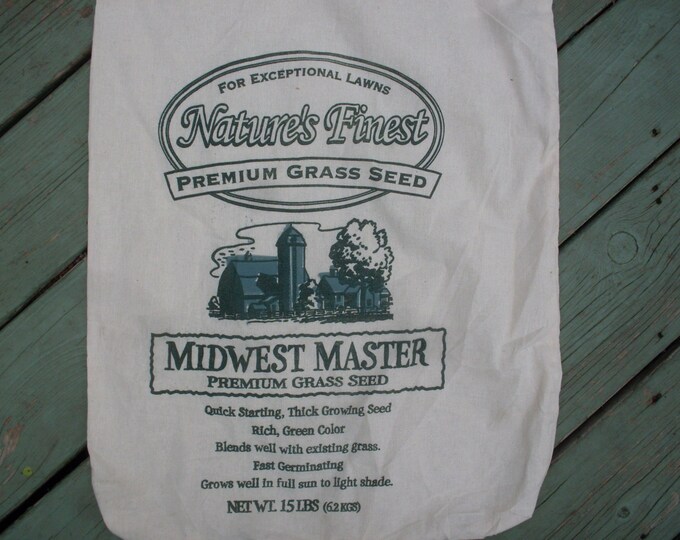 Cloth Seed Bag, Fabric Feed Sack, Natures Finest Midwest Master Premium ...