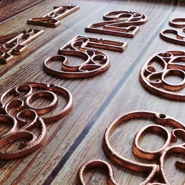 Wrought Iron House Numbers - Etsy