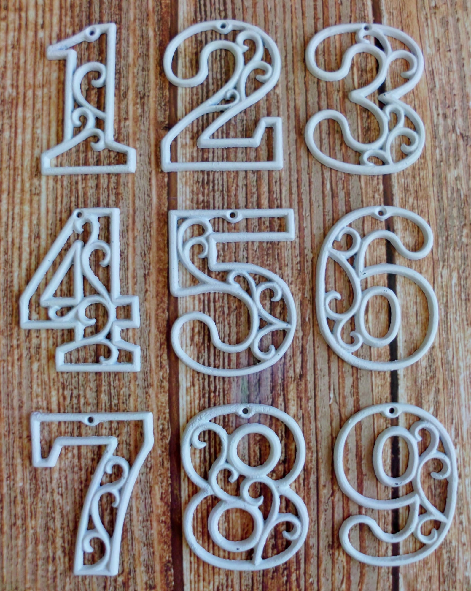 Victorian House Numbers Cast Iron Mail Box Numbers - Etsy