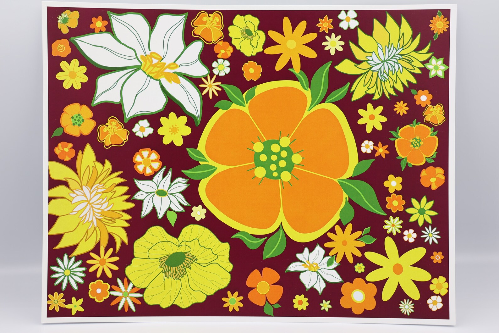 Flower Power Wall Art Print - Etsy