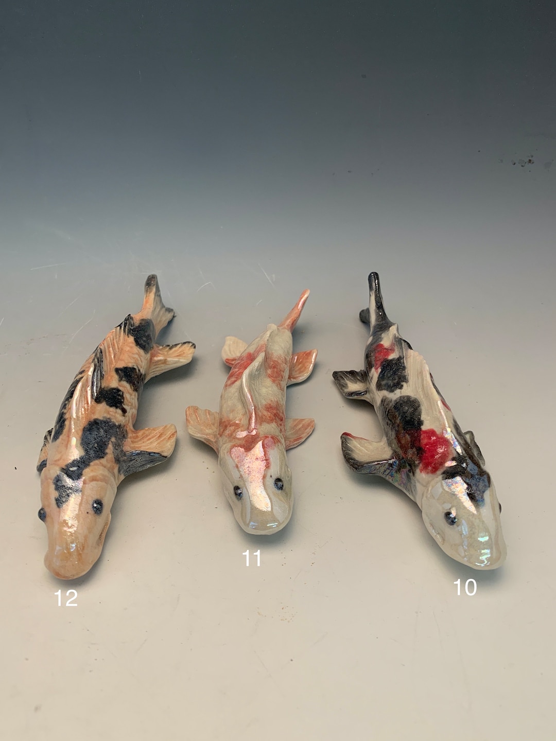 Koi Fish Sculpture,hand Made Fish,ceramic Koi,fish,koi Sculpture,carp ...