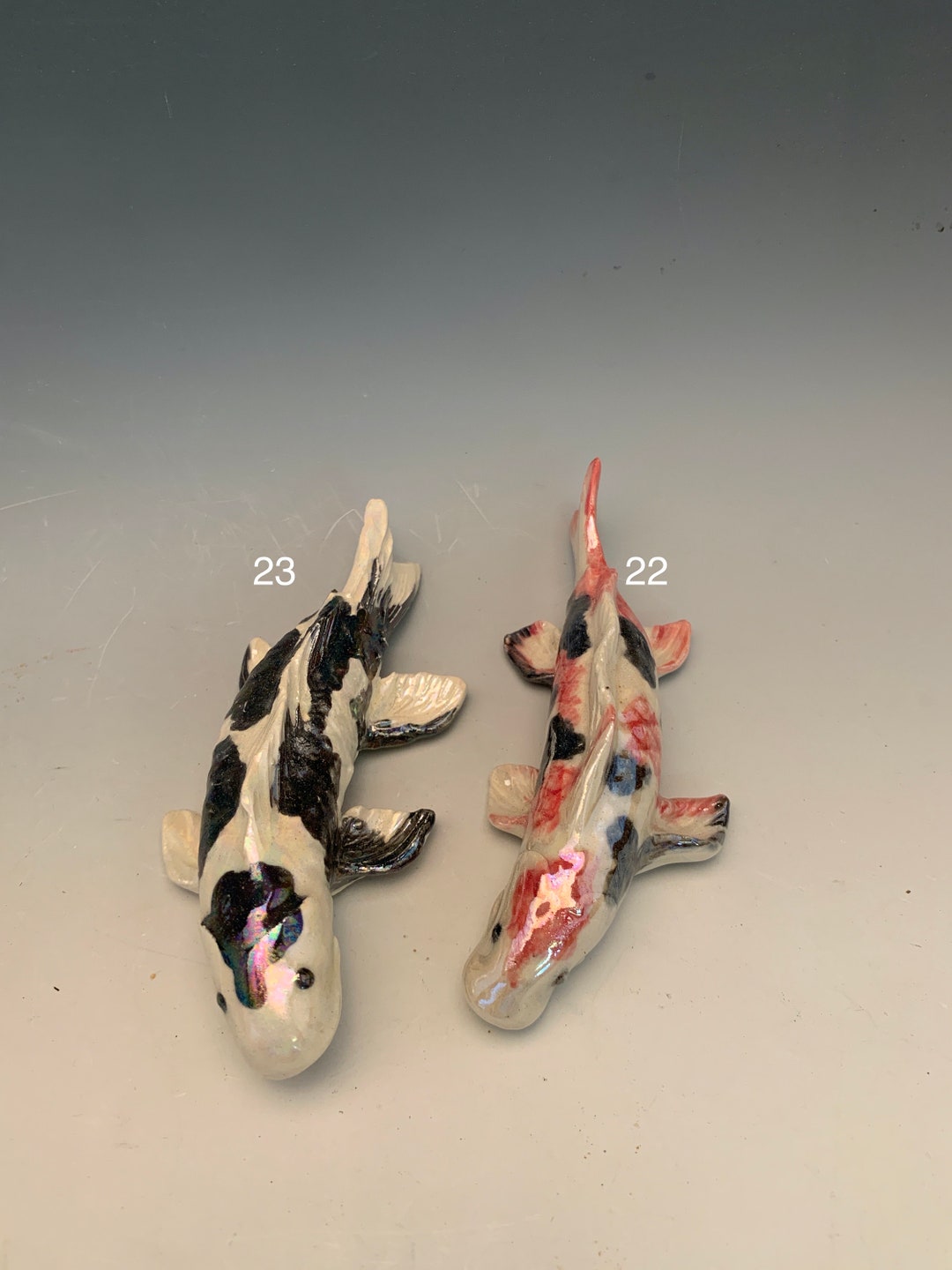 Koi Fish Sculpture,hand Made Fish,ceramic Koi,fish,koi Sculpture,carp ...