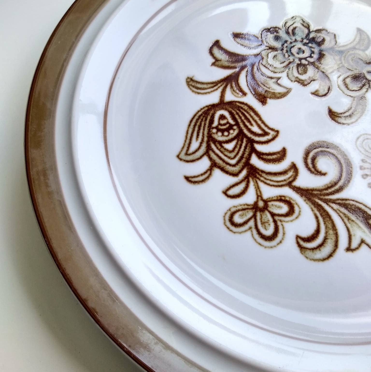 Kitchen & Dining Plates Mid Century Brown Monterrey Stoneware MSI Japan ...