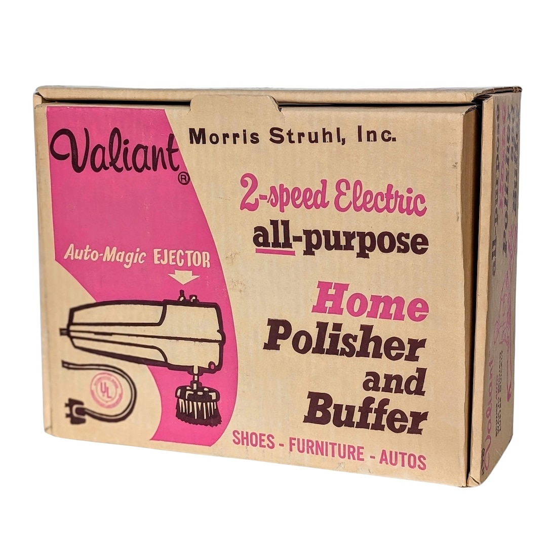 Vintage Valiant Electric Home Polisher and Buffer in Original Box ...