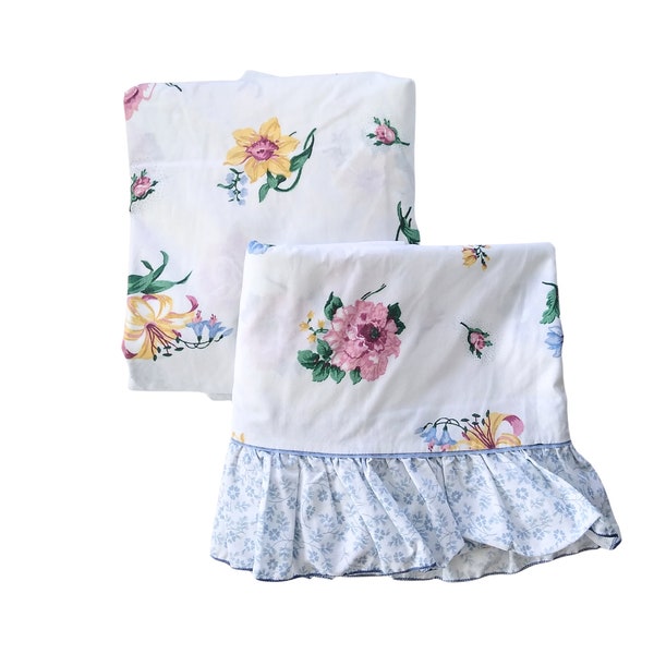 Vintage Floral Sheet - Etsy