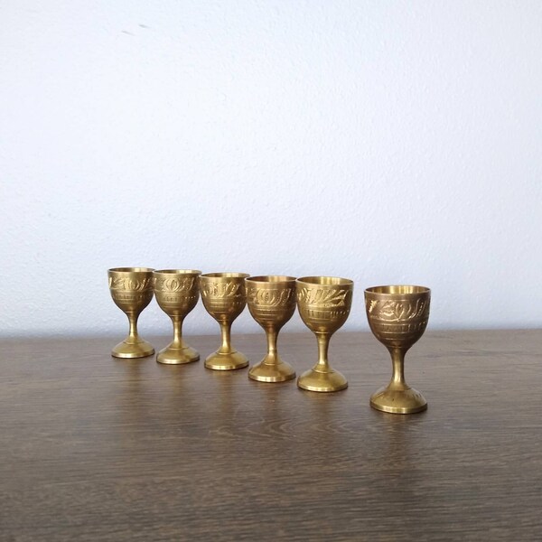 Brass Goblets - Etsy