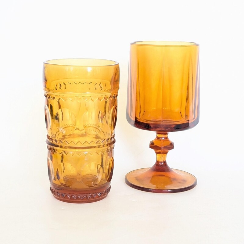 Amber Glassware - Etsy