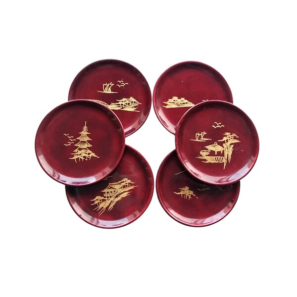 Lacquer Coasters - Etsy