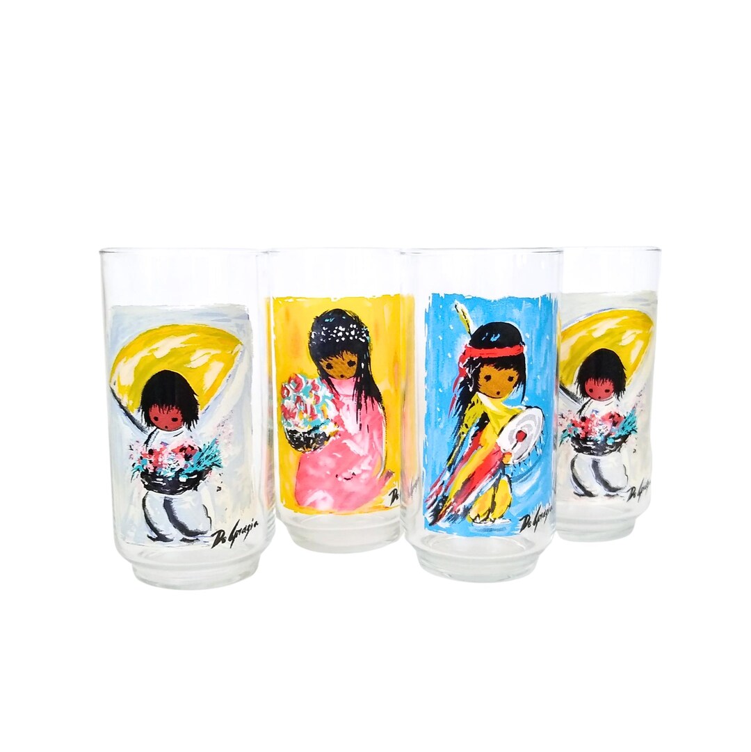 Vintage Libbey Ted Degrazia Children of the Southwest Glasses Vintage ...